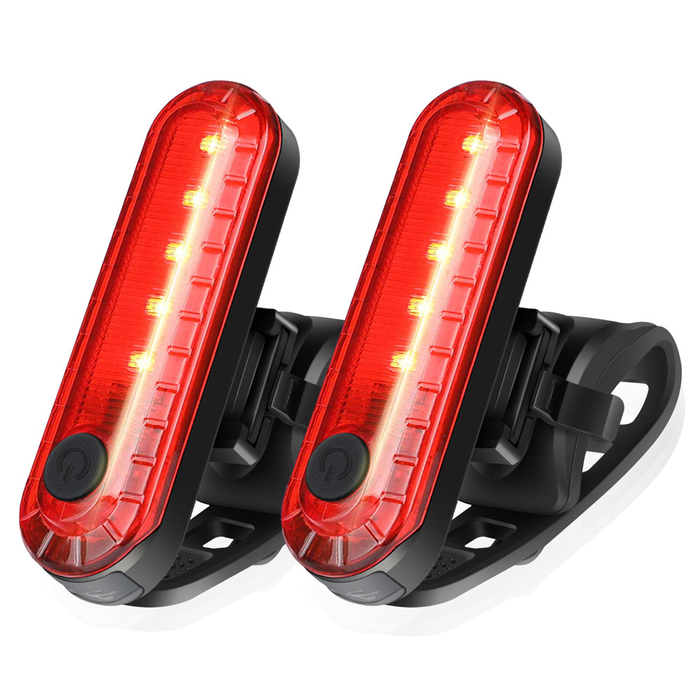 USB Rechargeable LED Bike Tail Light - 2 Packs – Ascherlighting